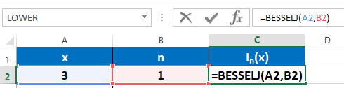 Excel-VBA Solutions: BESSELJ Function