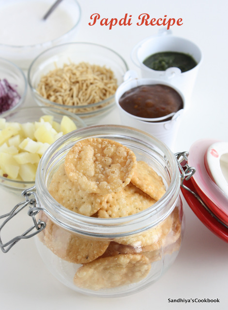 Sandhiya's Cookbook: How to make Papdi | Home made Papdi recipe