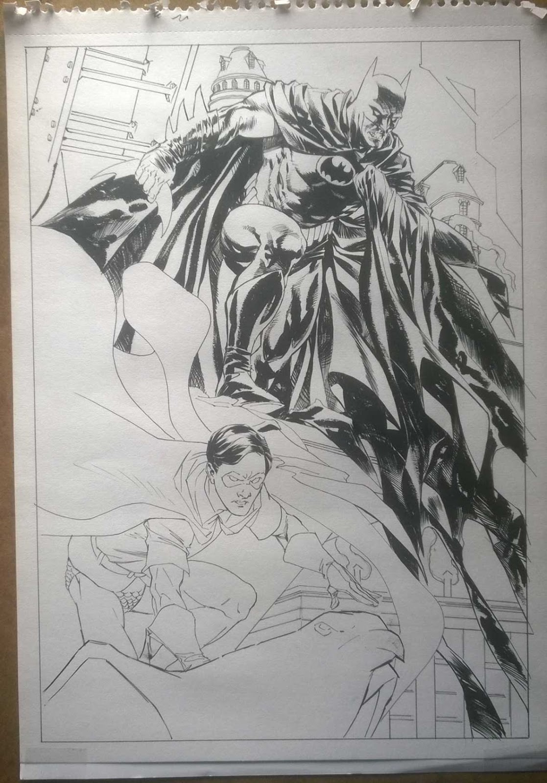 Staz Johnson.com Newsblog: Batman & Robin commission process.