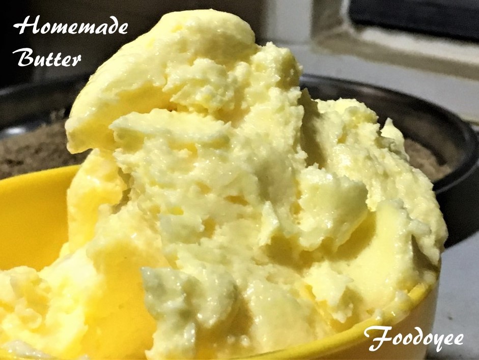 Homemade Butter in 2 easy steps.