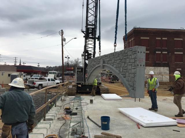 Crest Precast Concrete: Precast Arch Installed in Dubuque, IA