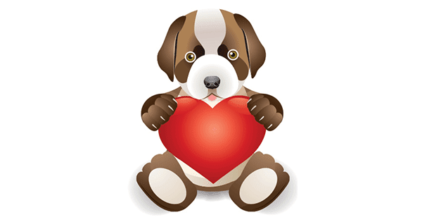 Puppy and Heart | Symbols & Emoticons