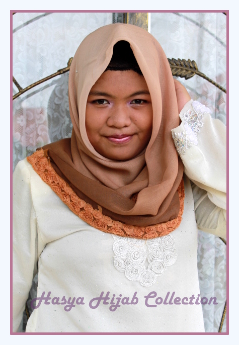 Hasya Hijab Collection: Wardah Design (Tudung Bawal Rose)