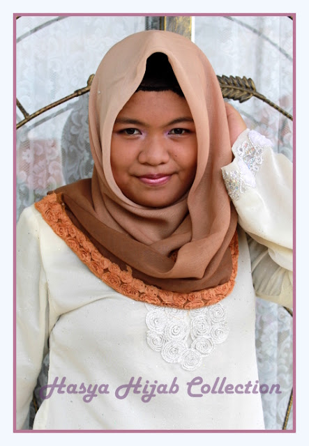 Hasya Hijab Collection: Wardah Design (Tudung Bawal Rose)