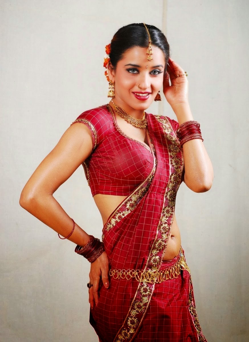 Monalisa Hot In Saree Pics