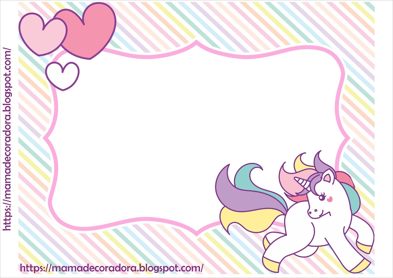 Mamá Decoradora: Kit Imprimible Unicornio Gratis