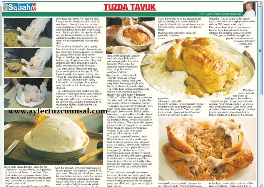 Ayfer Tuzcu Ünsal : Tuzda Tavuk