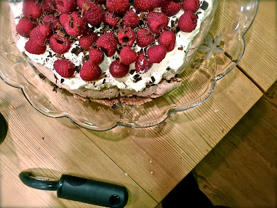 my madeleine: Nigella's Chocolate Raspberry Pavlova