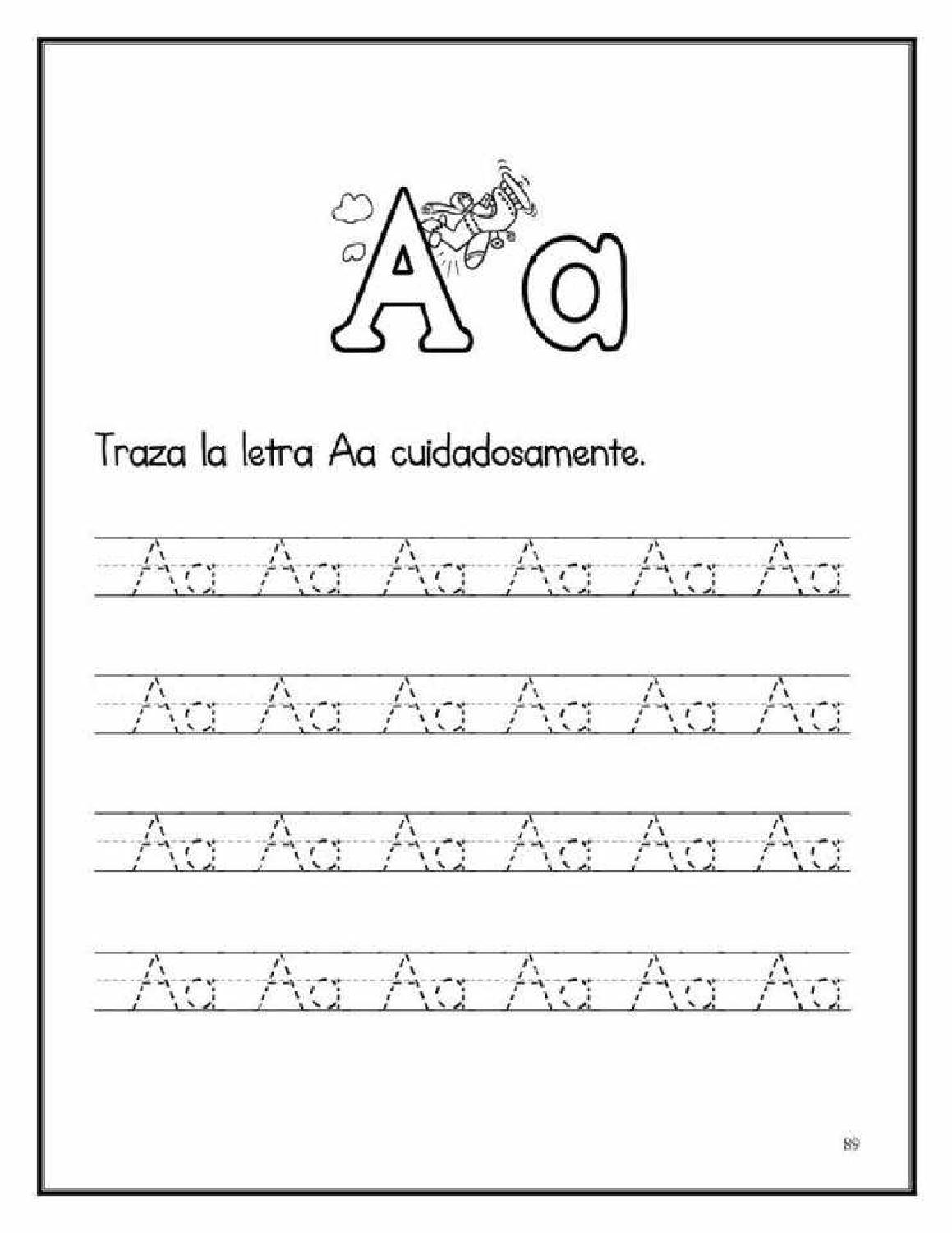 Fichas de Primaria: Escritura del abecedario