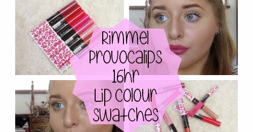 Coat of Cosmetics: Rimmel Provocalips 16hr Lip Colour Swatches