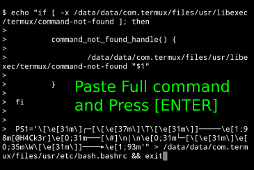 Parrot-OS Shell Command-Line in Termux