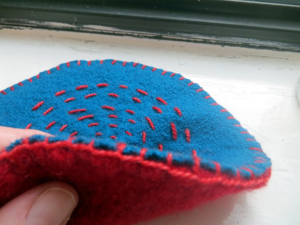 More designs for felted wool trivets