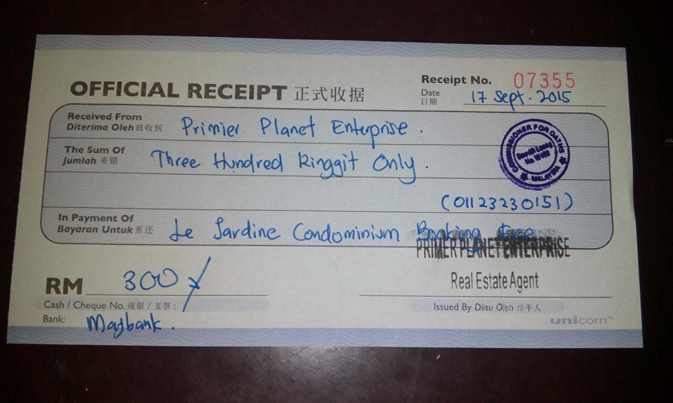 Resit Bayaran Sewa Rumah - Situs Properti Indonesia