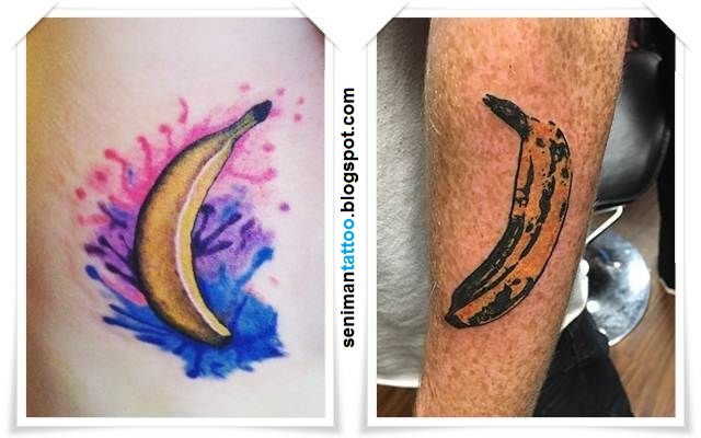 Gambar Tattoo Buah Pisang Terbaru, Tato Simpel Tapi Terlihat Bagus Dan ...