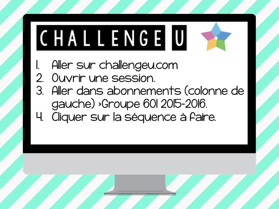 Le blogue des élèves 601 : ChallengeU