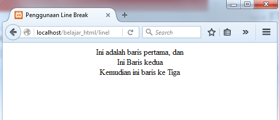 Membuat Paragraph dan Line Break - My Personal Blog