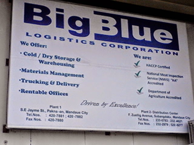 THE RIGHT PLACE TO GO!: BIG BLUE LOGISTICS CORPORATION