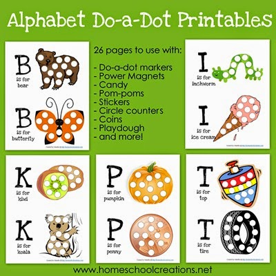 Some of the Best Things in Life are Mistakes: Free Do a Dot Printables