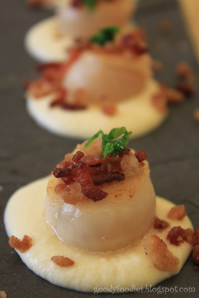 GoodyFoodies: I cooked: Pan seared scallops with cauliflower puree and ...