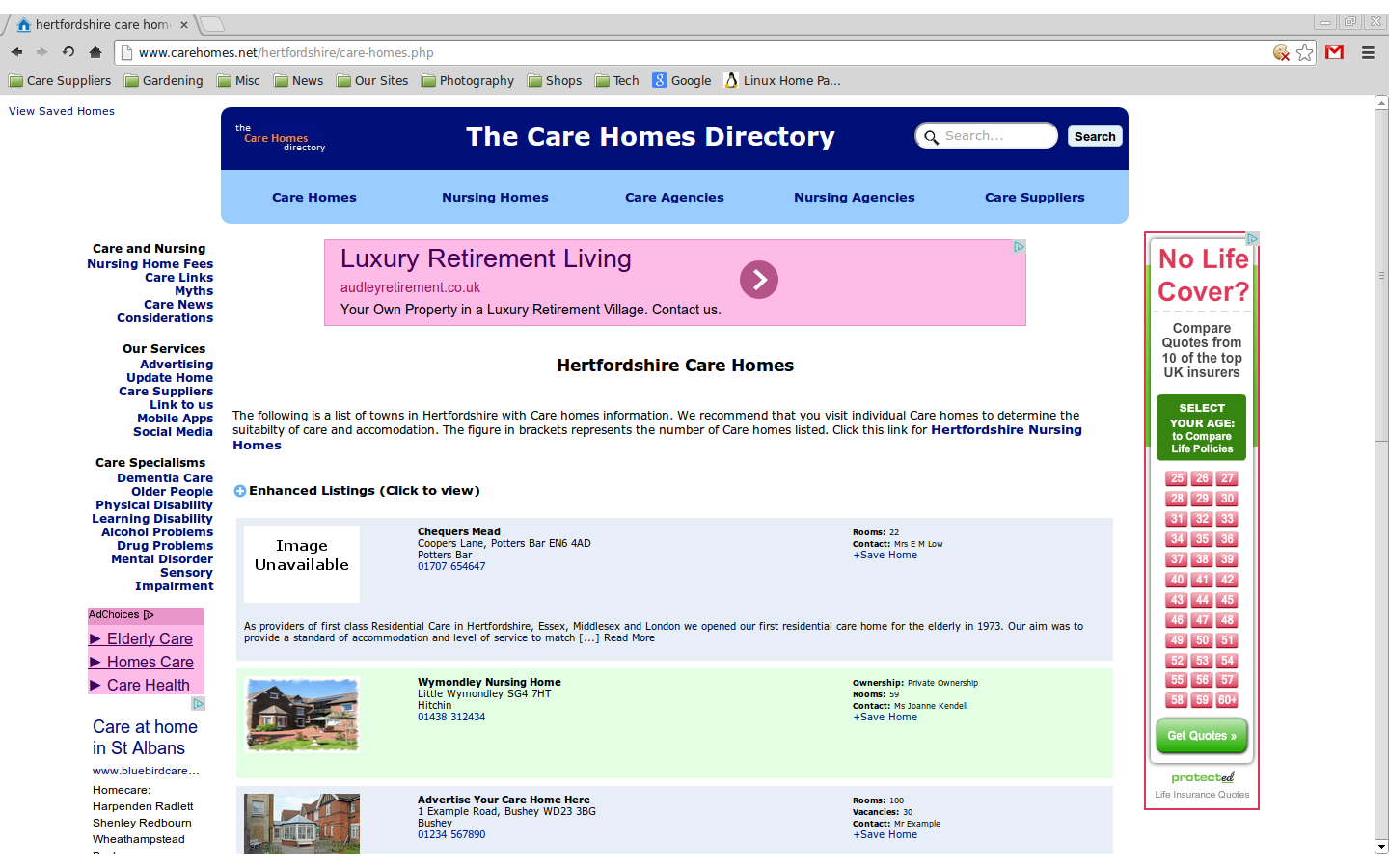 Chris Elsen's Web Development Blog: Enhanced Care and Nursing Home ...