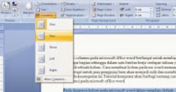 Cara membuat kolom (columns) di ms word - Idroip