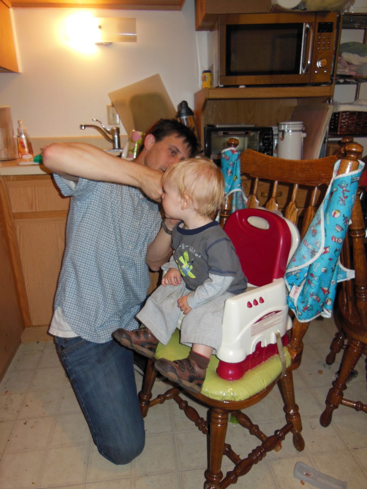 Loving Leah, Tommy, Nic and Kenny: Kenny's First Haircut, and Dad's ...