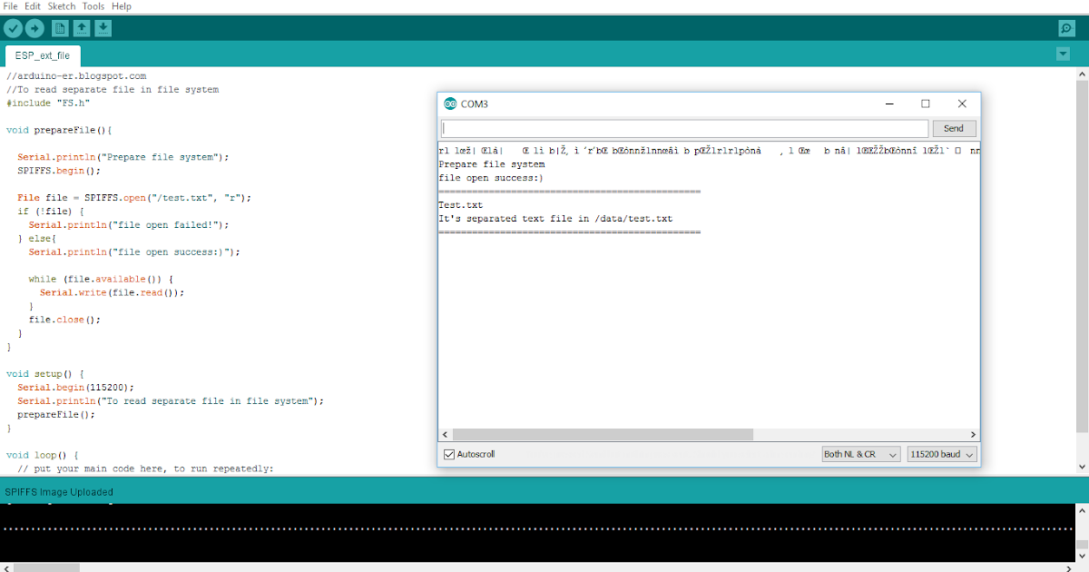 Arduino-er: NodeMCU/ESP8266 read from separate file in Flash File System