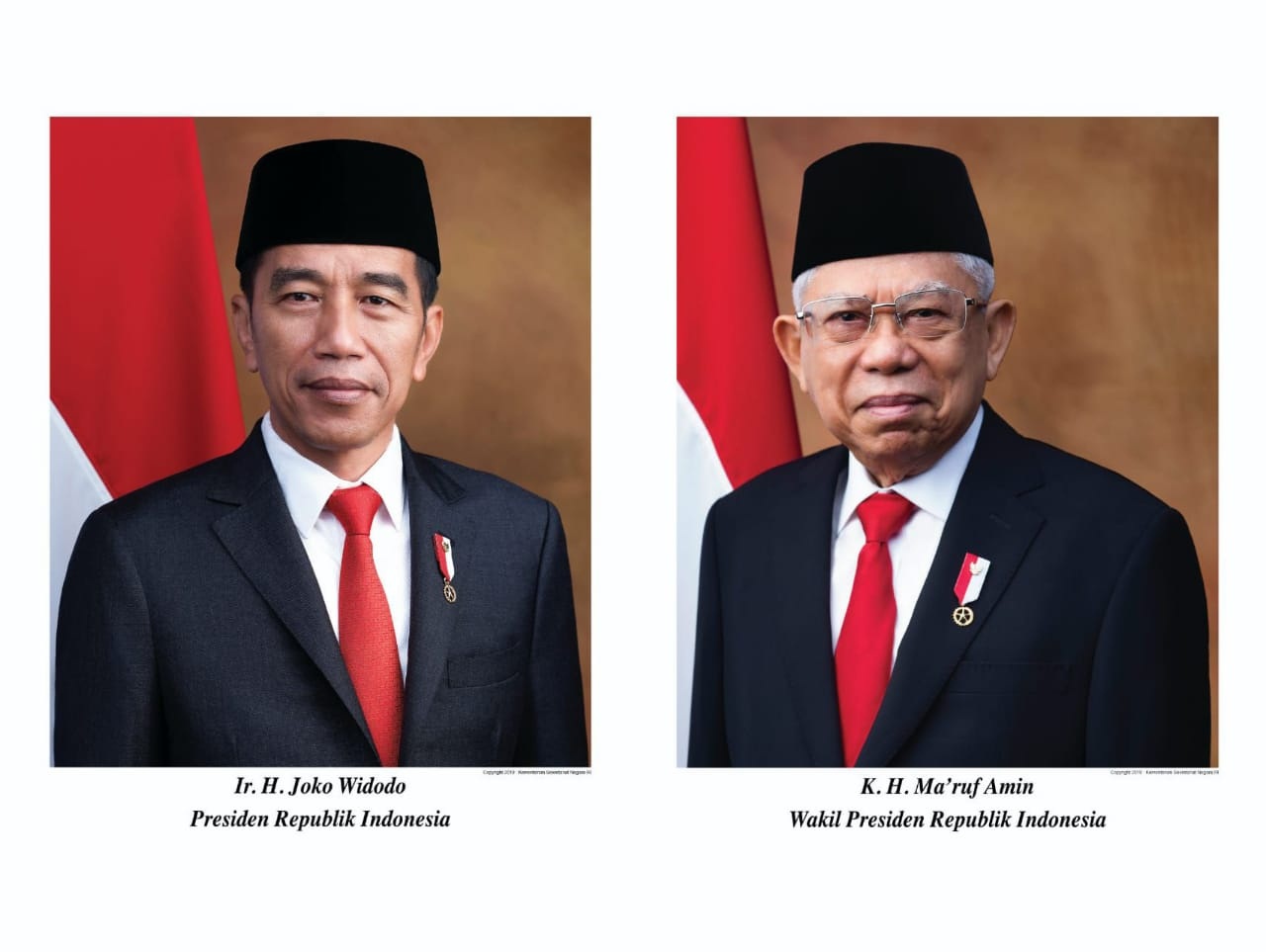Setneg Rilis Foto Resmi Presiden dan Wapres 2019-2024 Joko Widodo-KH Ma ... Setneg Rilis Foto Resmi Presiden dan Wapres 2019-2024 Joko Widodo-KH Ma ...