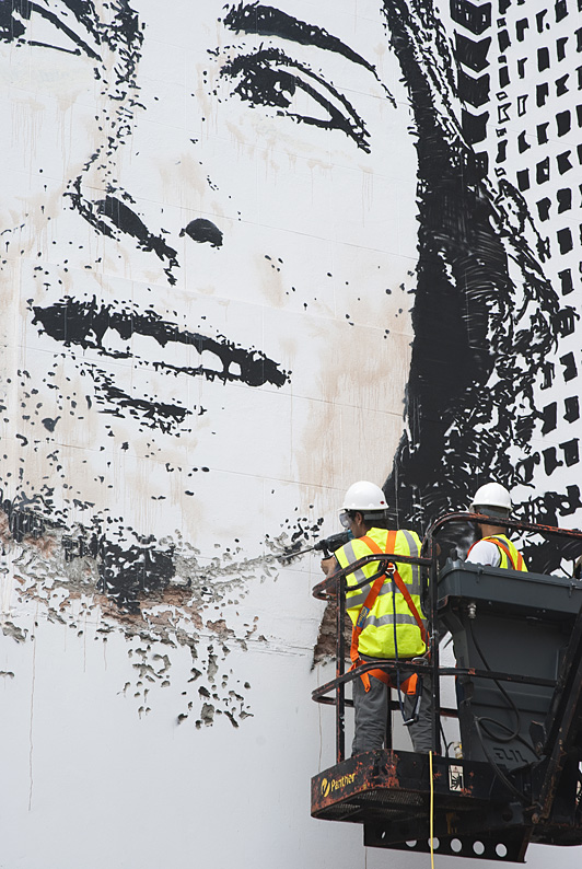 Actual Colour: Vhils in Exeter Day 2