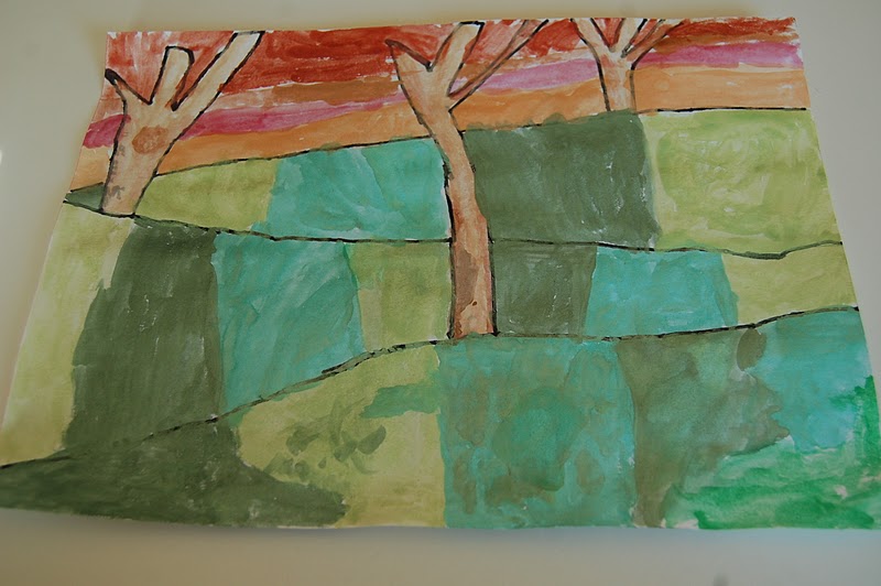Our Creative Day: Fall Landscape Art Lesson