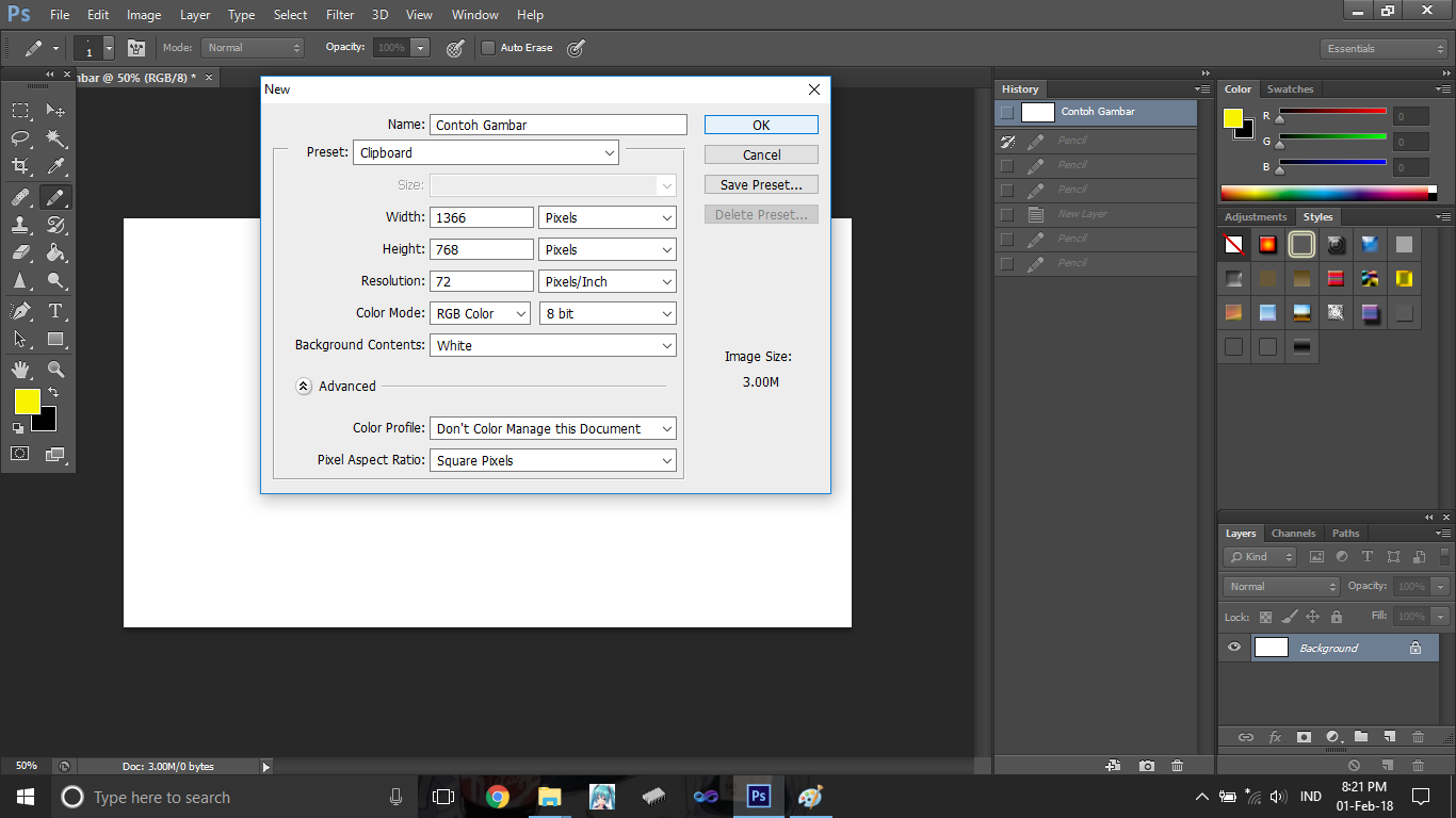 Pengertian Gambar Raster dan contoh membuat Gambar Raster di Photoshop ...