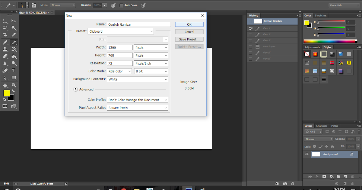Pengertian Gambar Raster dan contoh membuat Gambar Raster di Photoshop ...