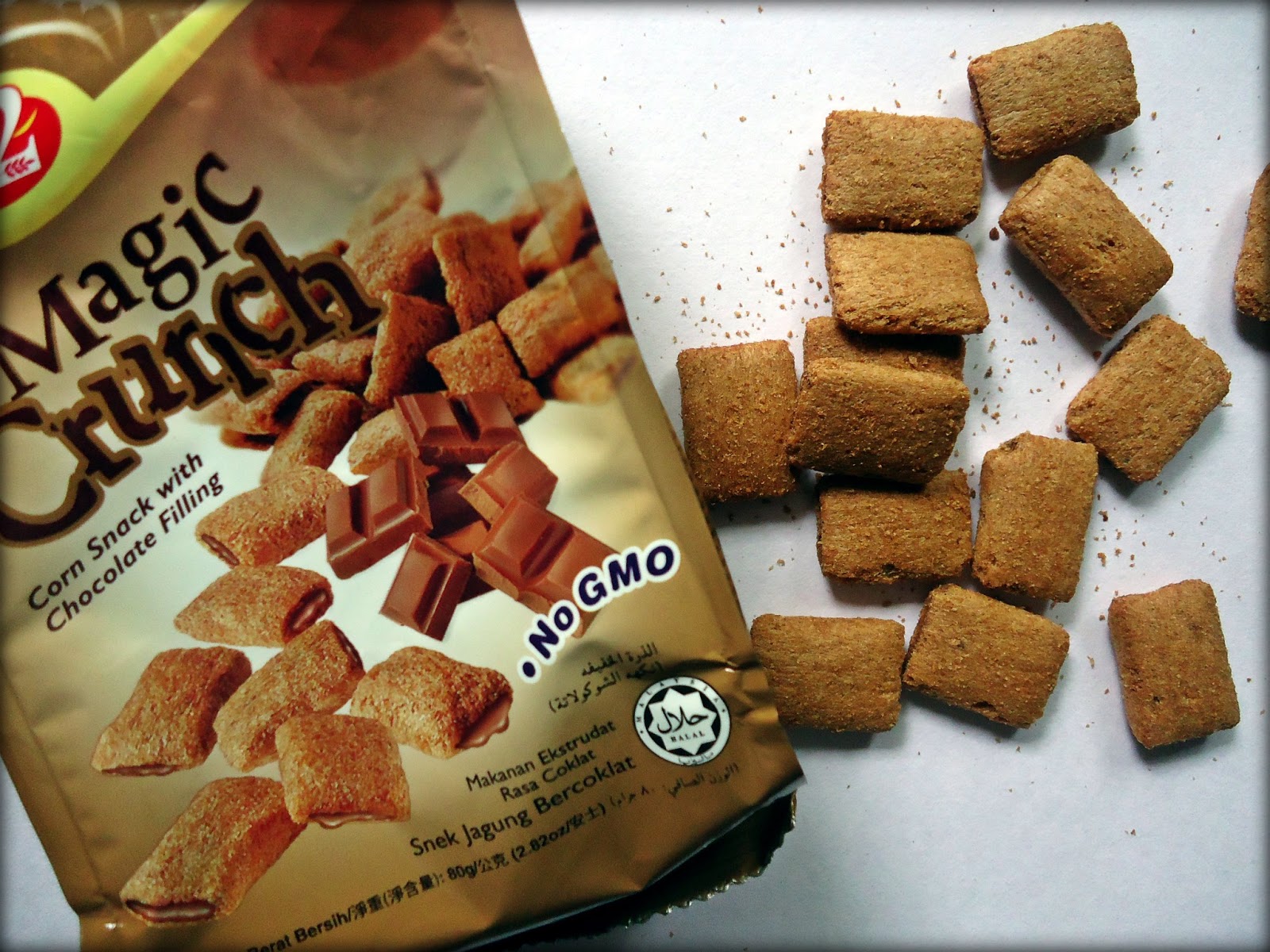 Chocosophy: Win Win Magic Crunch chocolate-filled corn snack