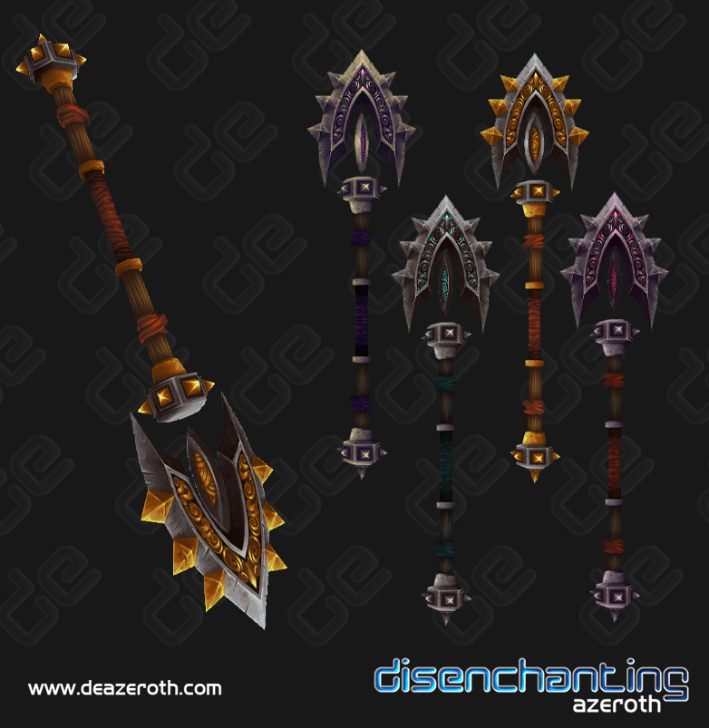 Disenchanting Azeroth: Mists of Pandaria Beta : New Weapon & Shield Models