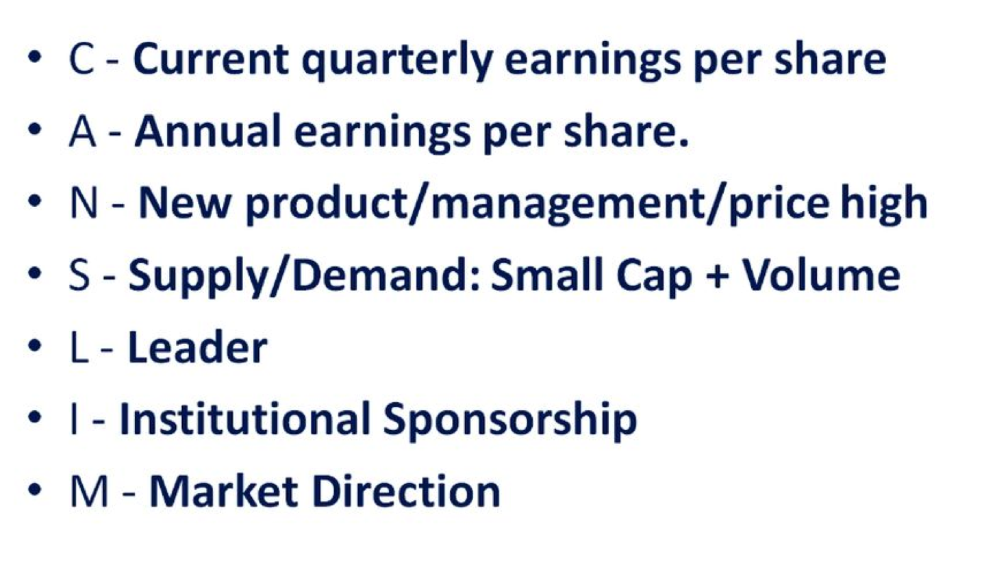 Financial & Stock ideas for Investors: CANSLIM : One of the best method ...