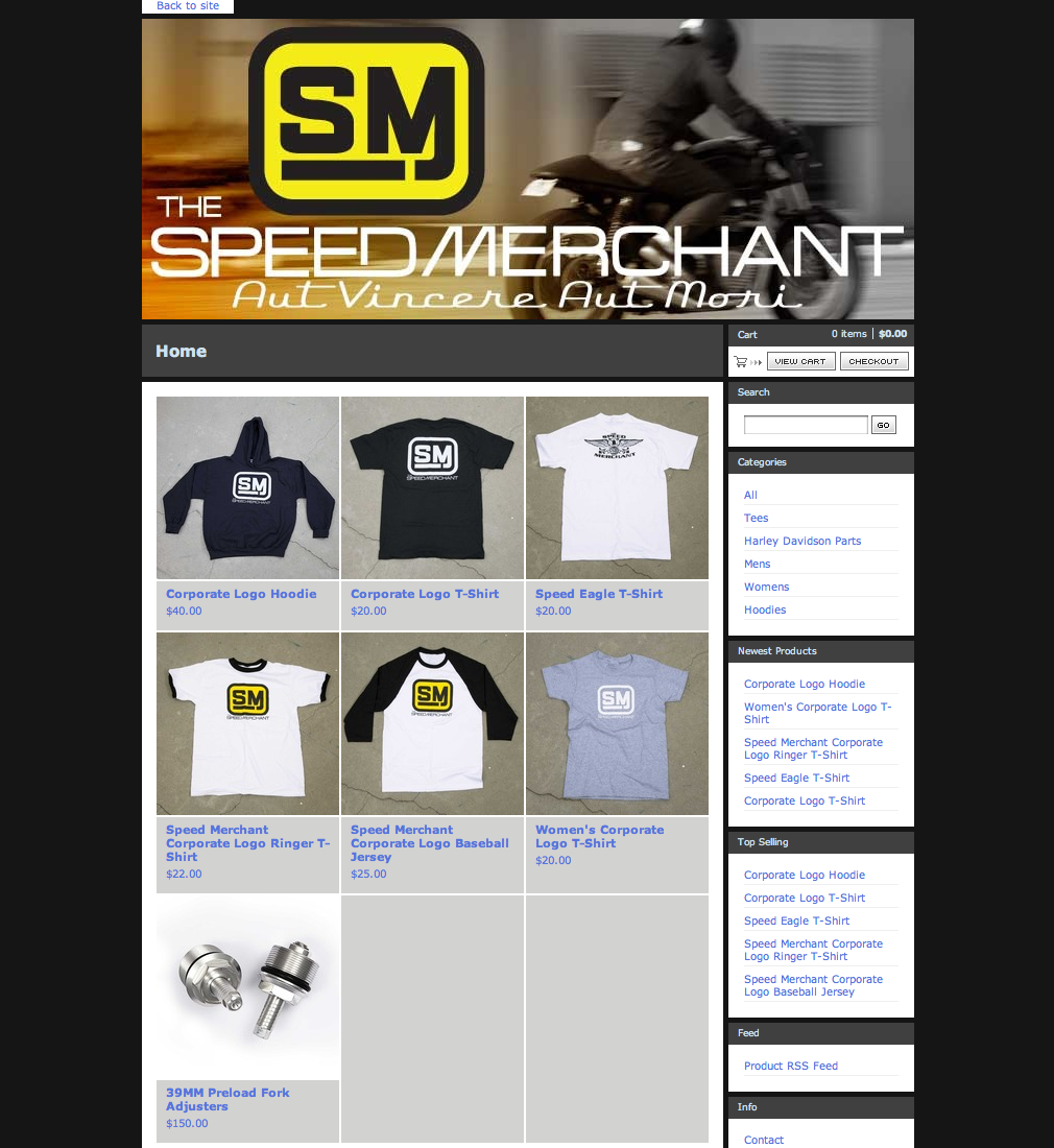 JOYRIDES ART CO: THE SPEED MERCHANT WEBSITE AND ONLINE STORE