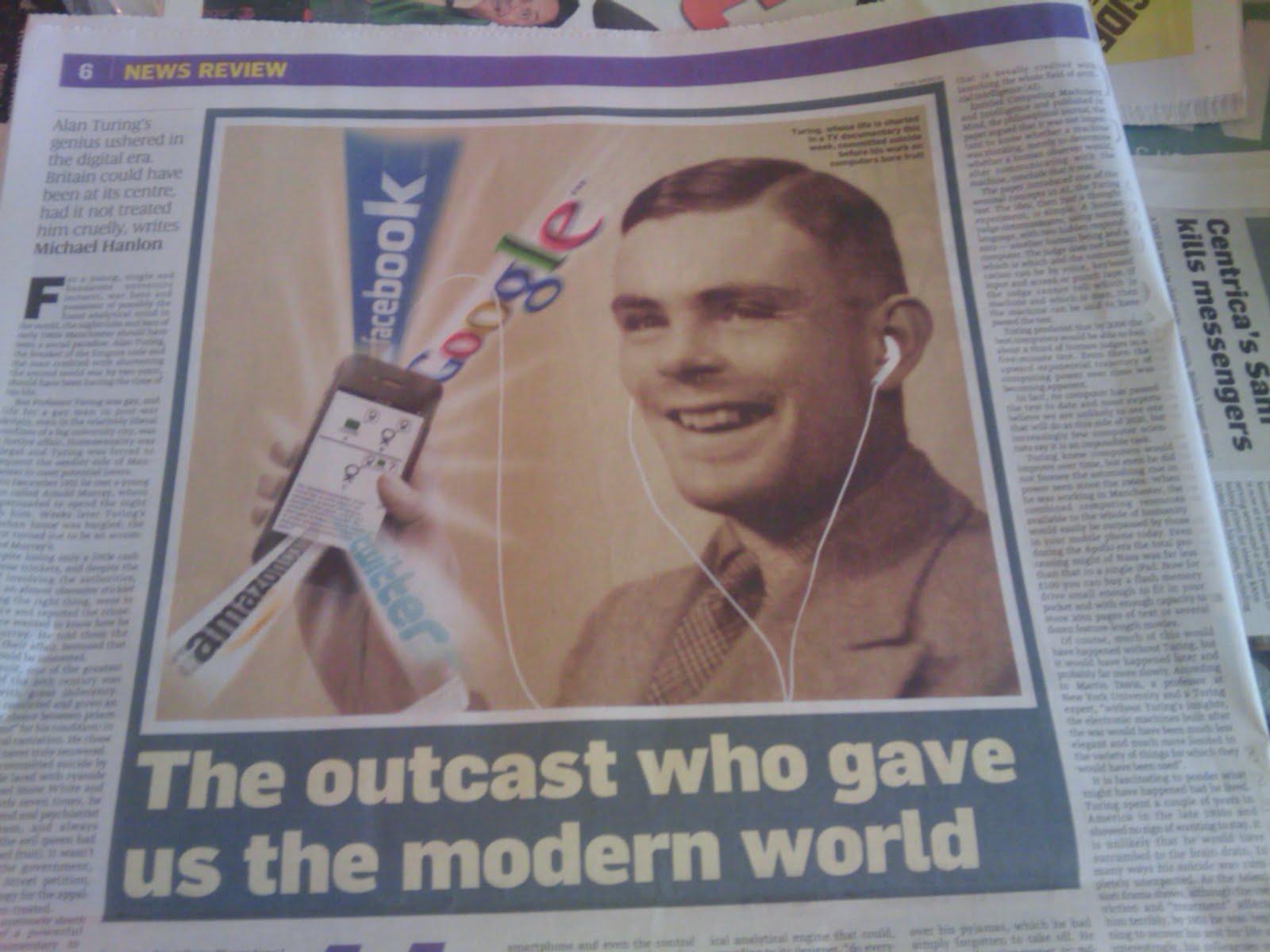 Turing100: Sunday Times Alan Turing article: 'The outcast who gave us ...