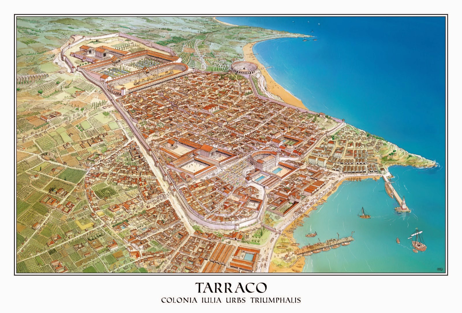 Entre griegos y romanos: Mapa de la Hispania romana (II): Tarraco
