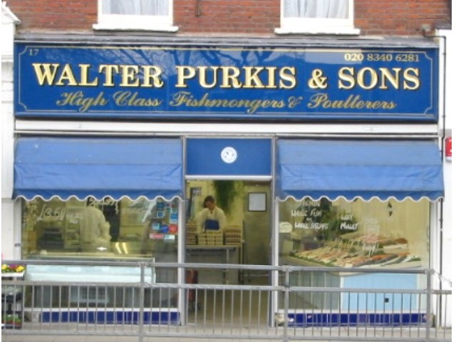 Helena Halme Author: Walter Purkis & Sons fishmongers in Crouch End