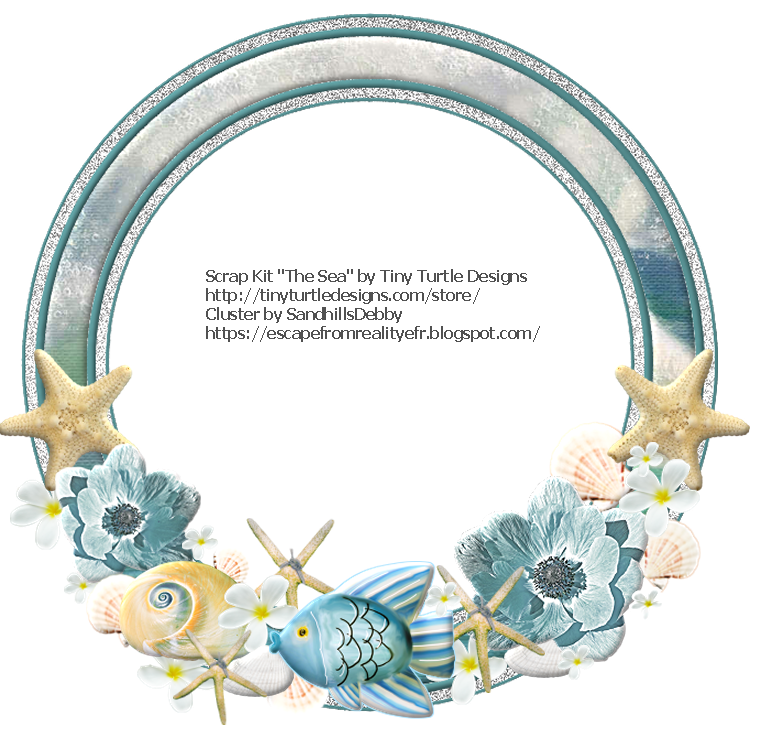 Escape From Reality Blog: FTU Summer Cluster Frames "The Sea"