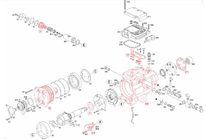 INJECTION-AUTOMOTIVE: 1467045060 BOSCH-PARTS SET, TIMIMG DEVICE ...