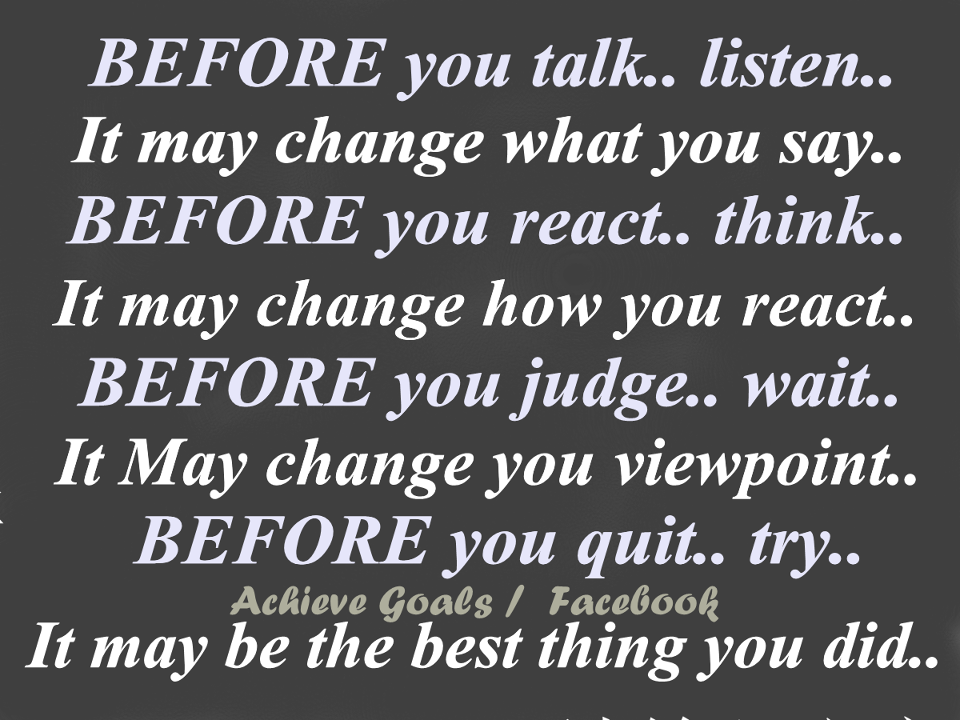 Love Life Dreams: BEFORE you talk.. listen.