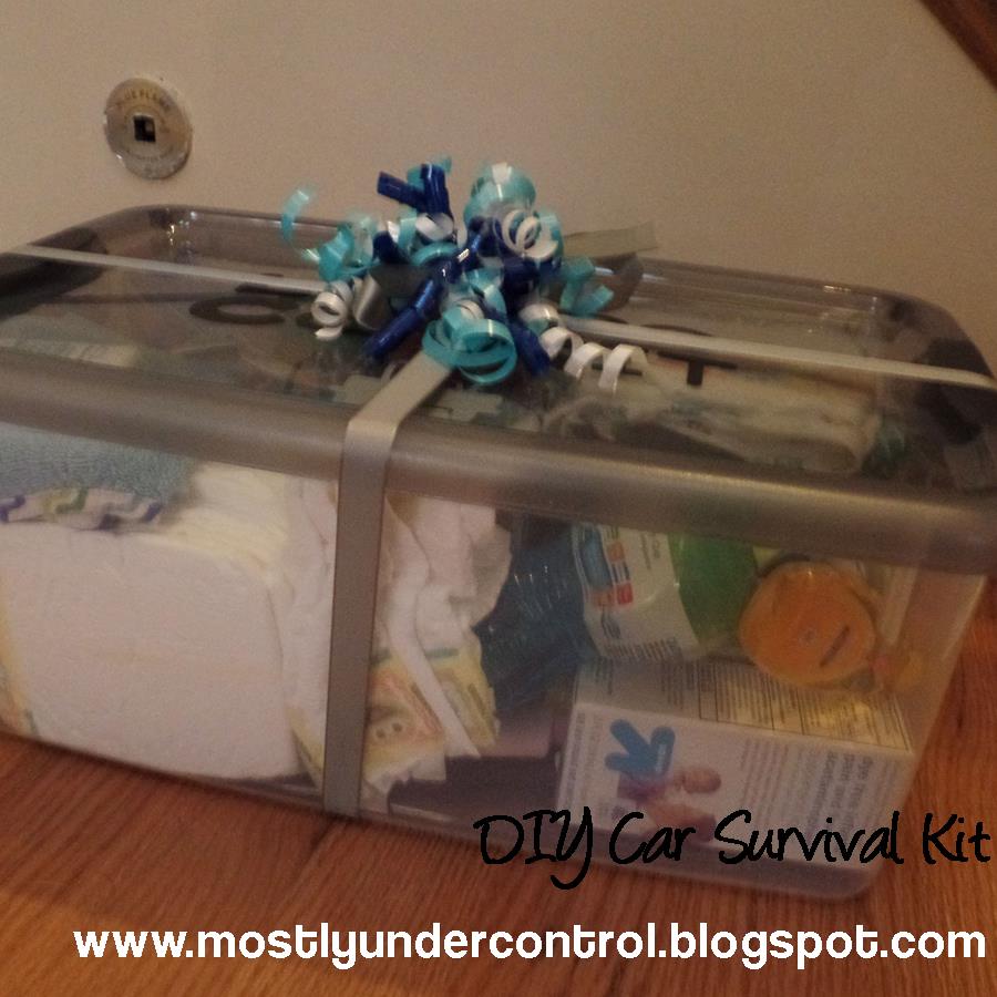 DIY Baby Shower Gift - Car Survival Kit - Mostly Under Control