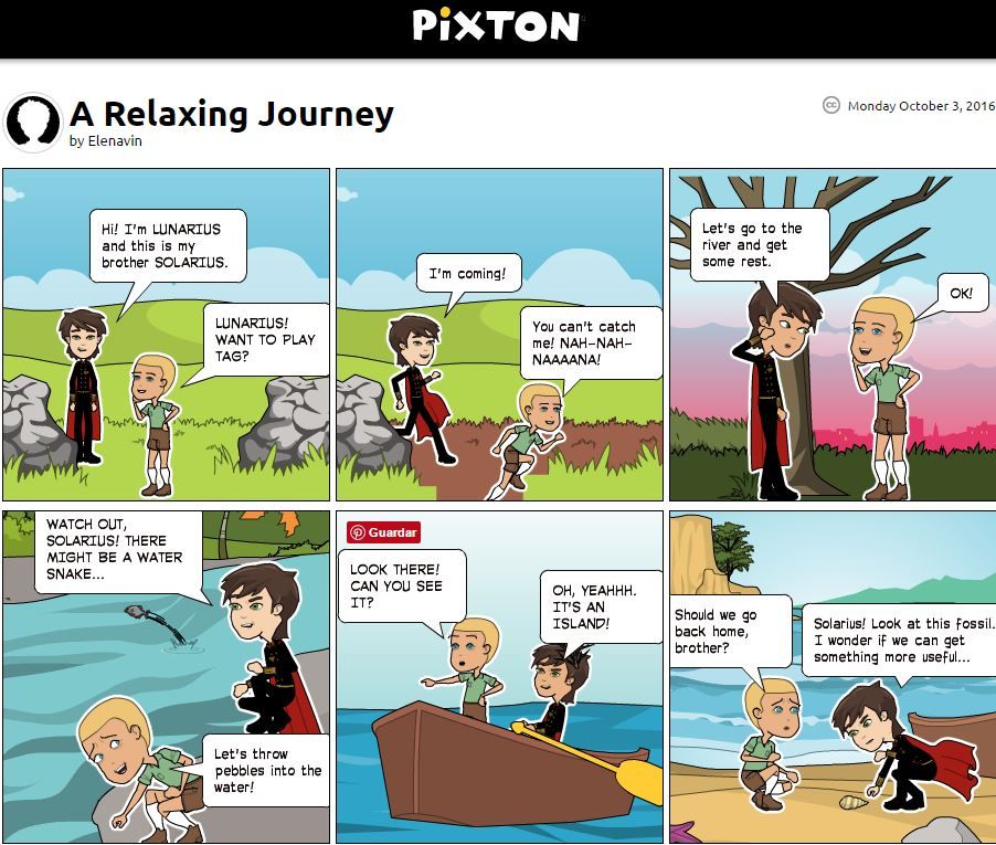 Comic for Reading Activity - flash a grin with english