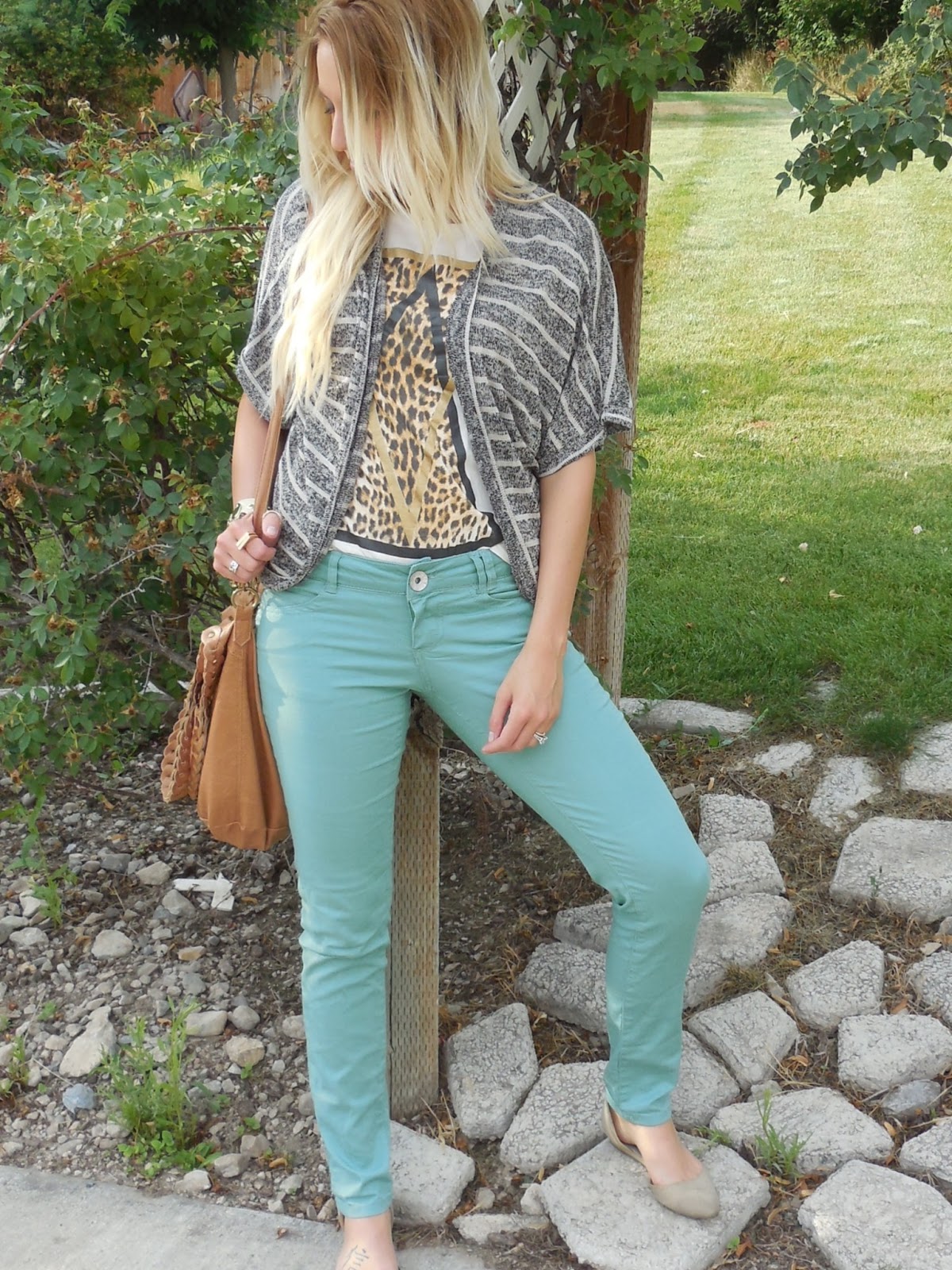Purely Poised: Mint & Leopard