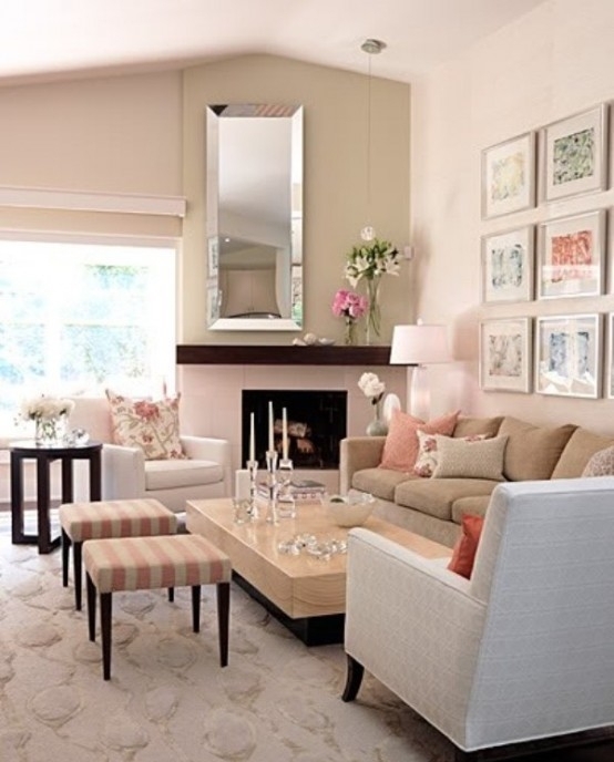 Salas beige | Ideas para decorar, diseñar y mejorar tu casa.