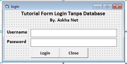 Cara Membuat Form Login Sederhana Tanpa Database | Askha