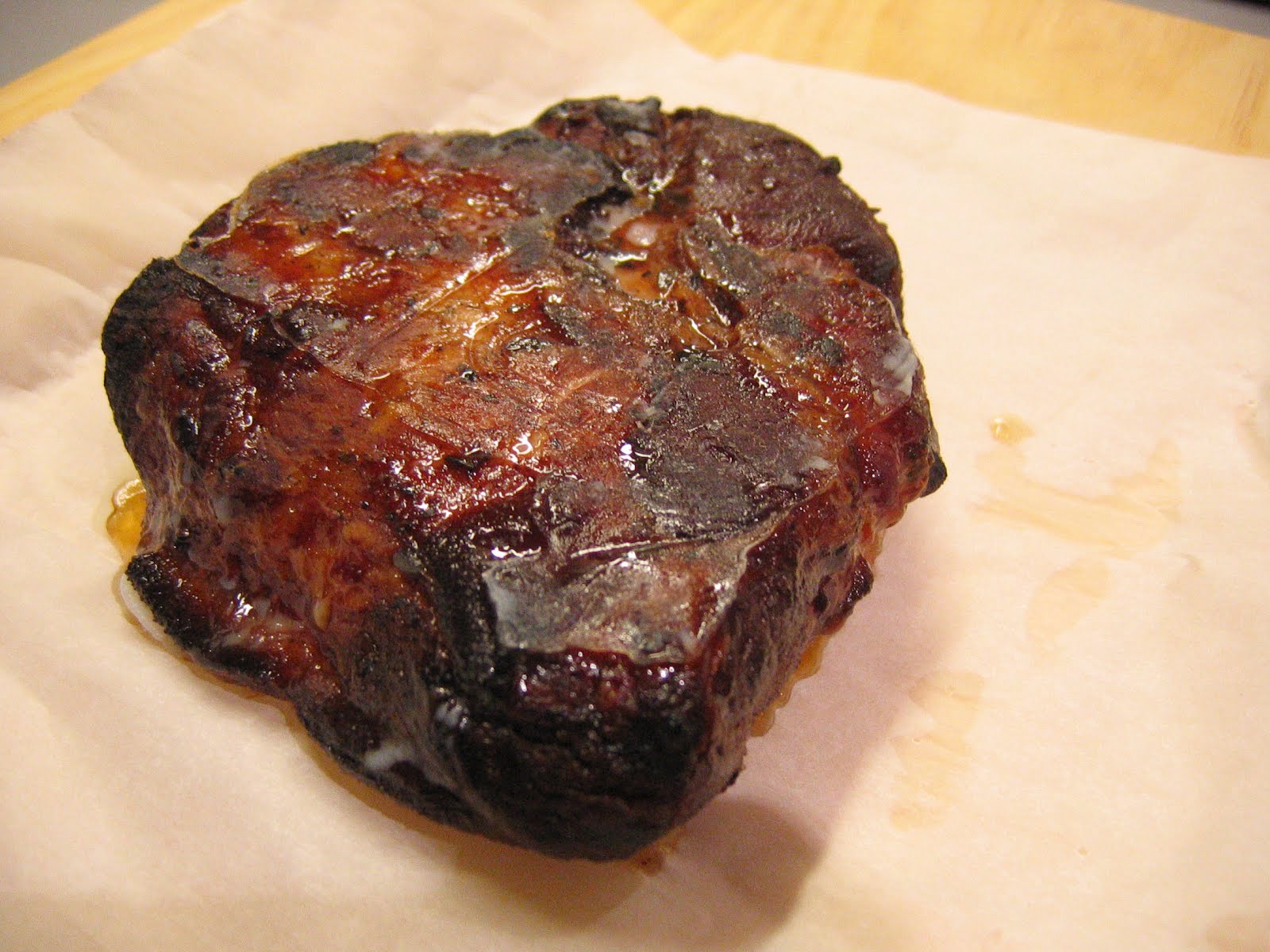 good food in a crap kitchen: Pork Cheek Bacon