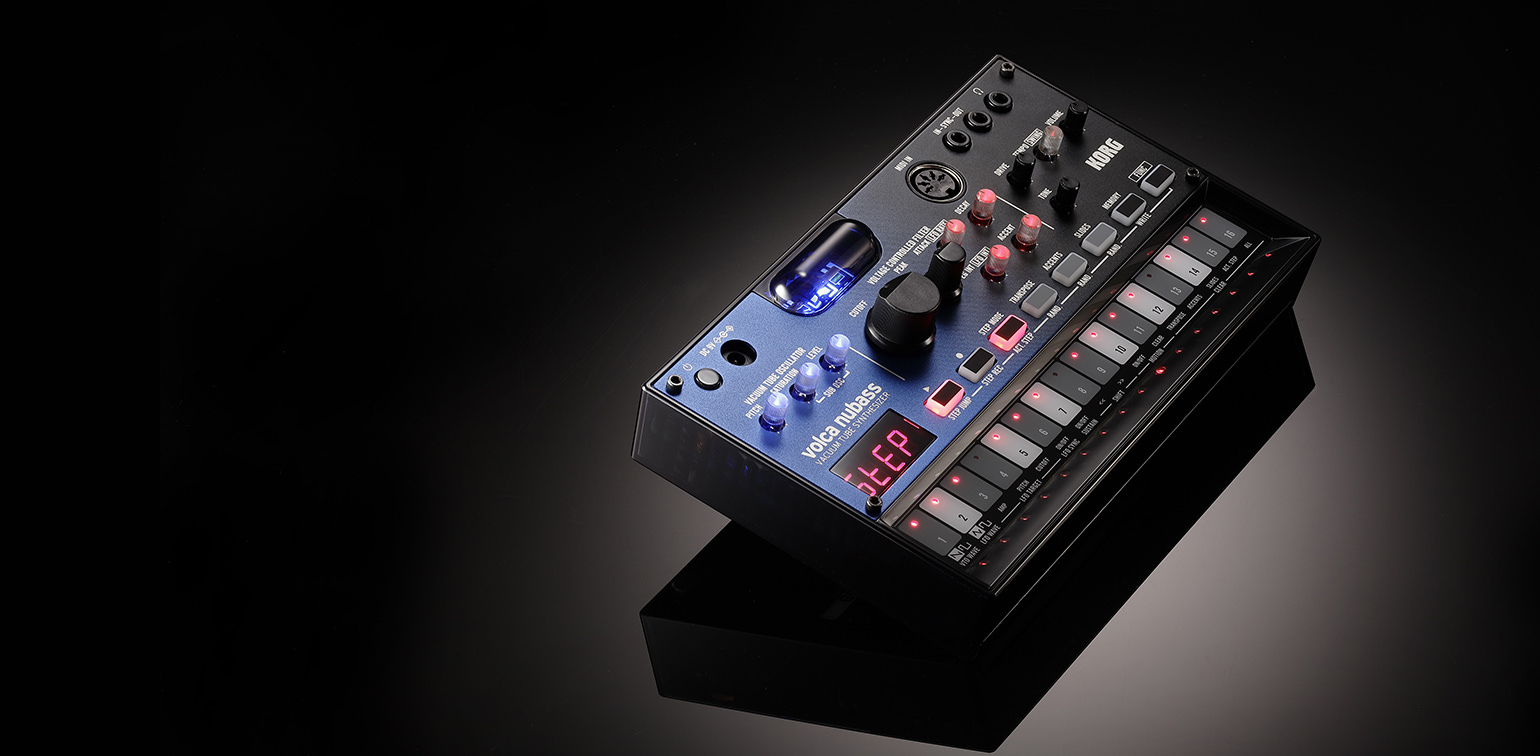 MATRIXSYNTH: KORG Introduces New Volca Nubass Vacuum Tube Synthesizer