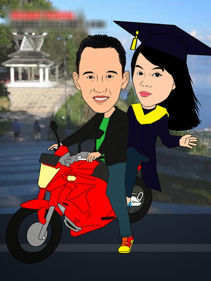 jasa karikatur murah: Karikatur Wisuda